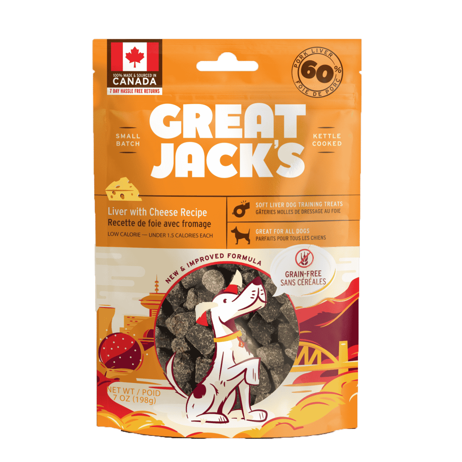 Great Jack's Pork Liver with Cheese Dog Treats