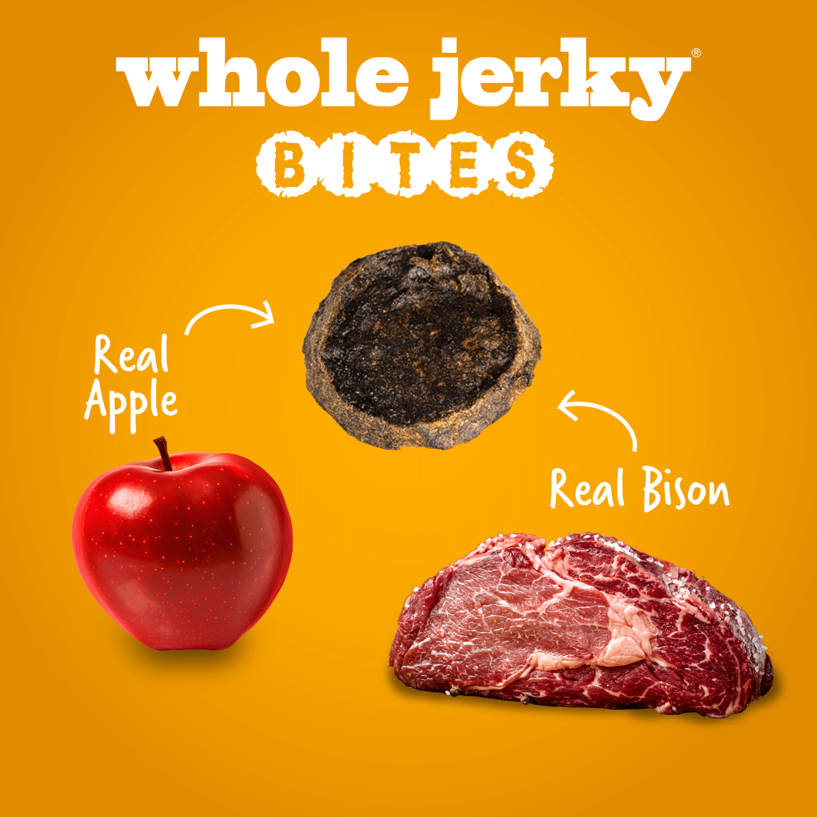 Fruitables Grilled Bison & Apple Jerky Bites - Pet Food 'N More