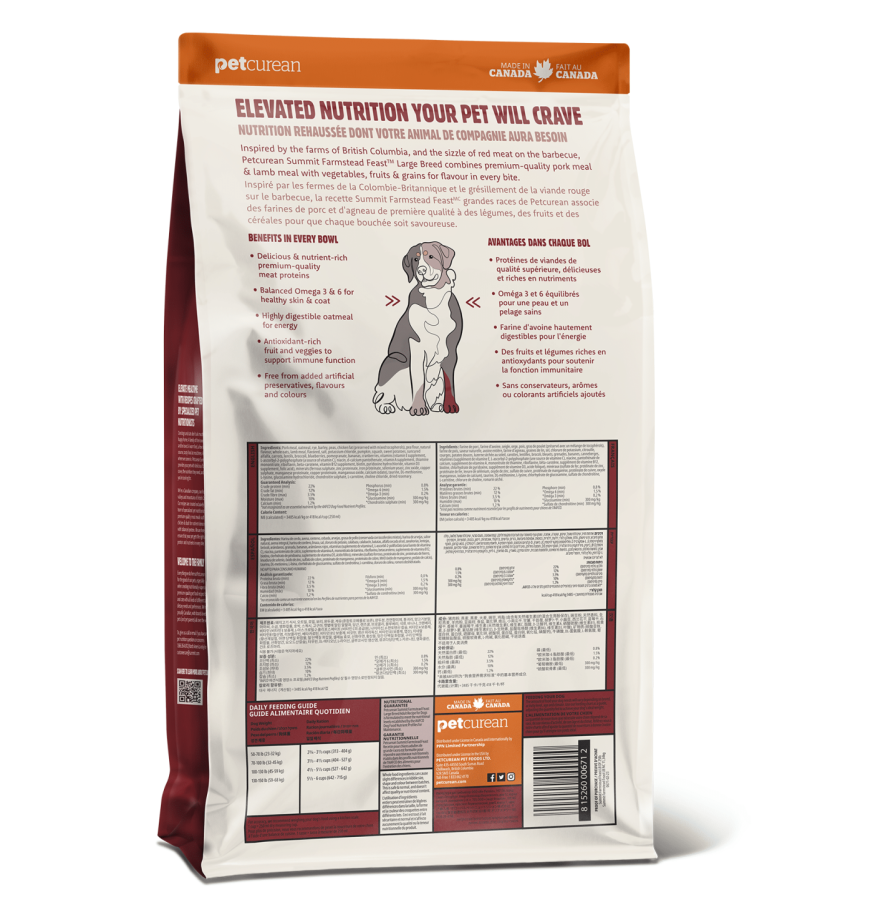 Summit Farmstead Feast Recipe for Large Breed Dogs 25LB - Pet Food 'N More