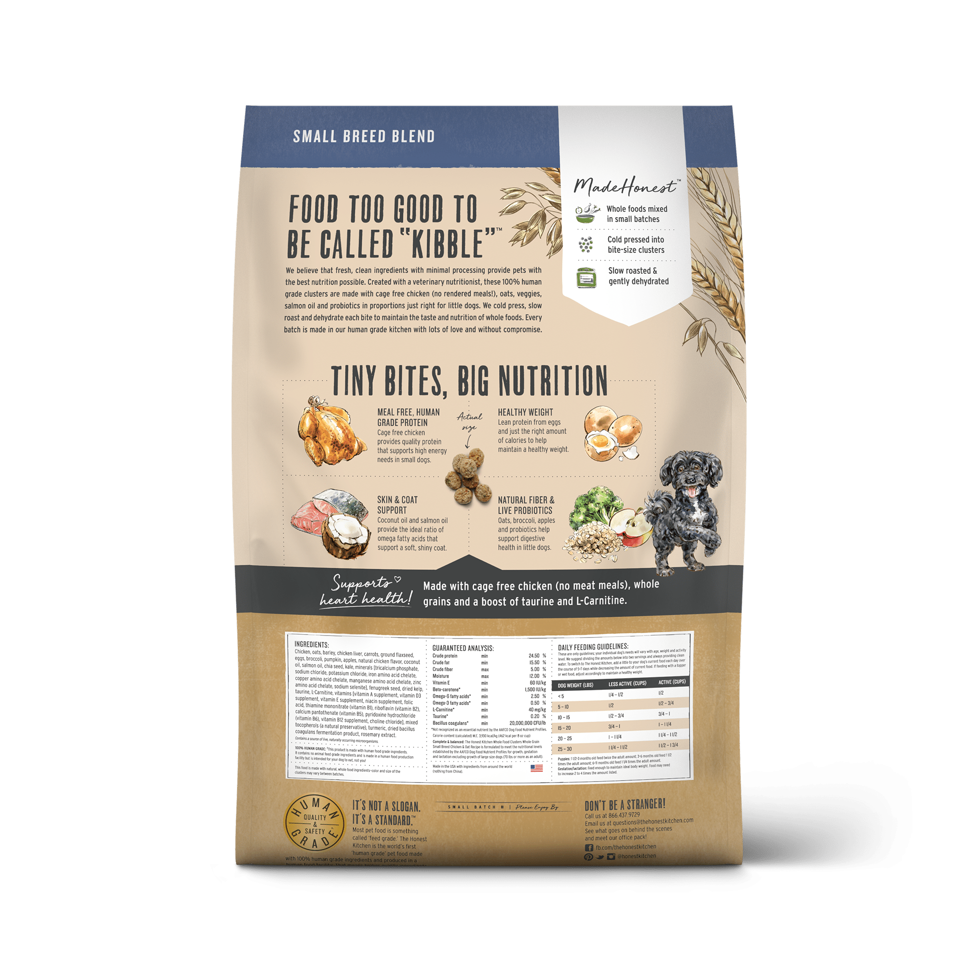 Honest Kitchen Small Breed Chicken & Oat Clusters - Pet Food 'N More