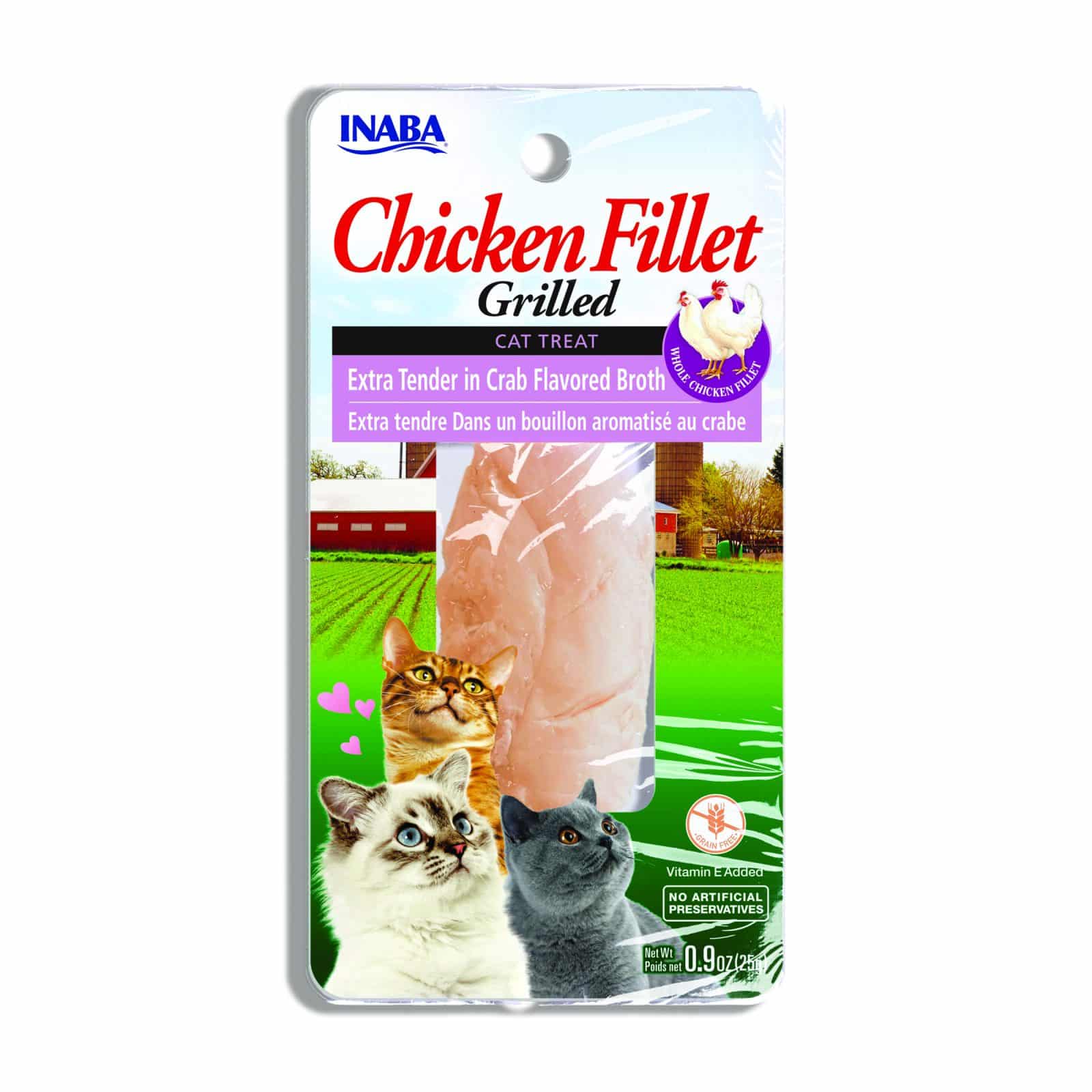 Inaba Grilled Chicken Extra Tender Fillet in Crab Broth For Cats - Pet ...