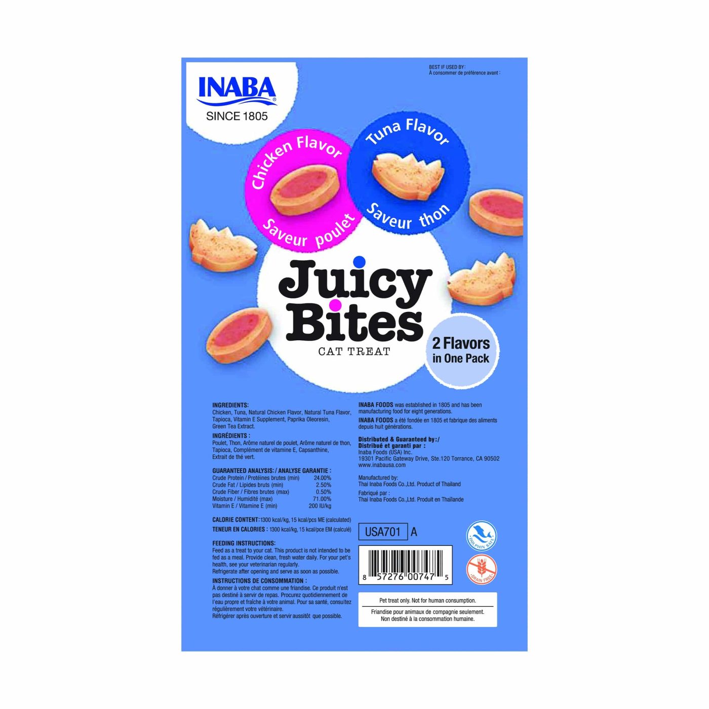 Inaba Juicy Bites Chicken & Tuna Recipe - Pet Food 'N More