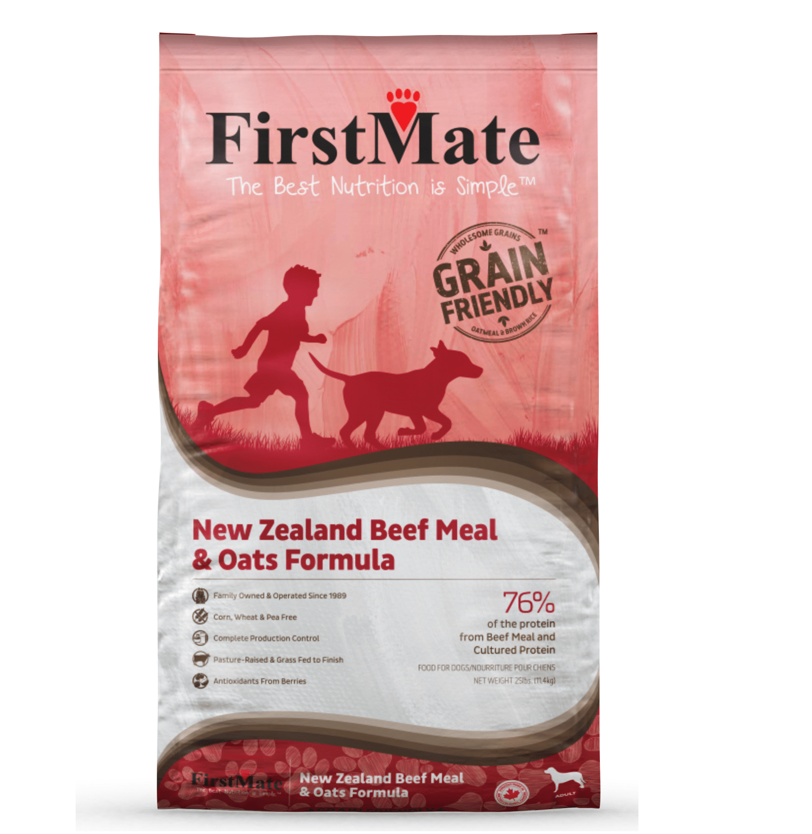 FirstMate Dog New Zealand Beef Meal & Oat Formula