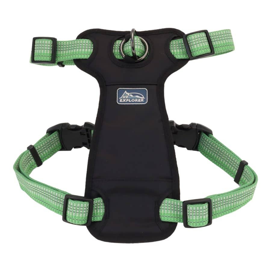 K9 Explorer Reflective Adjustable Padded Dog Harness Fern