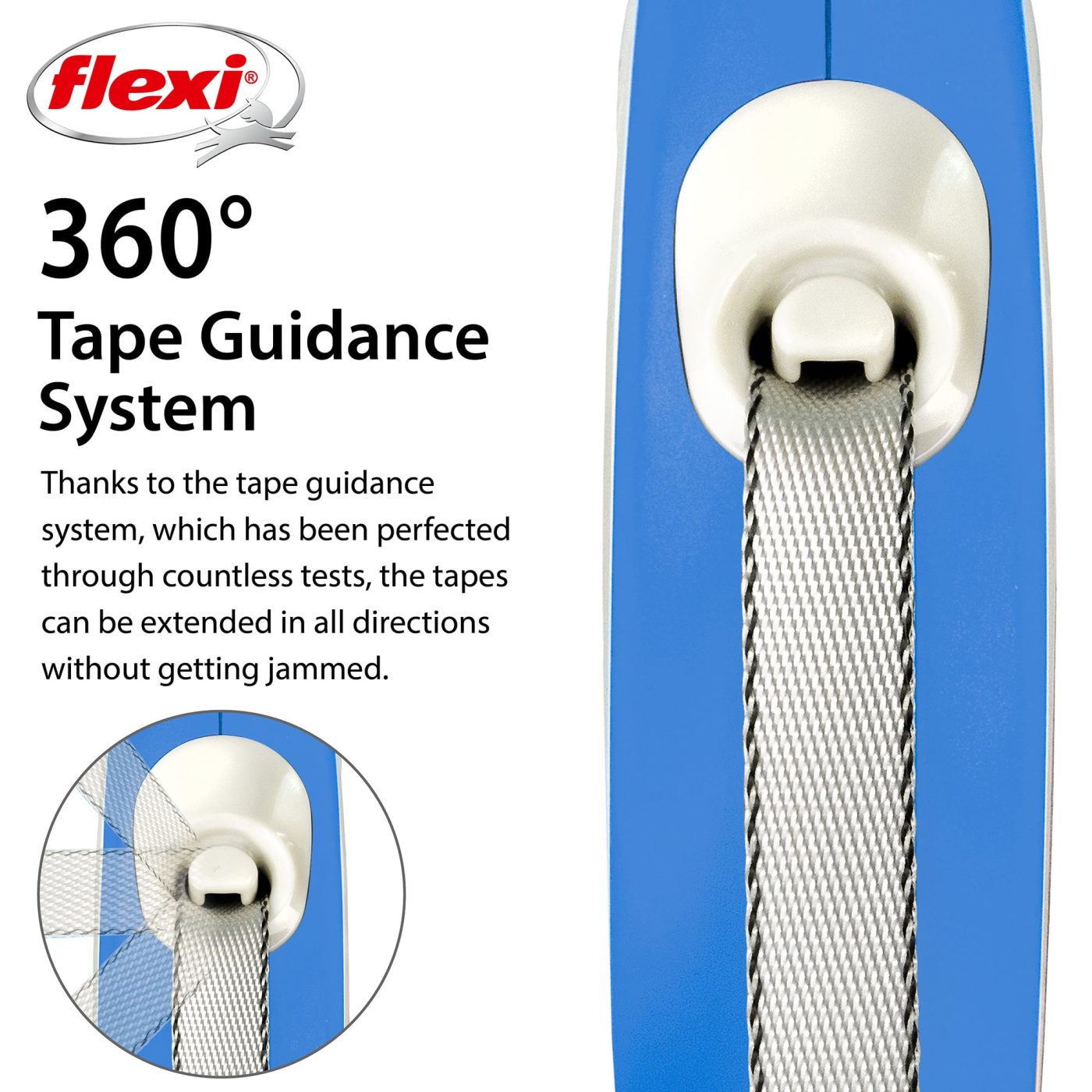 Flexi Leash Comfort Tape Blue 3m