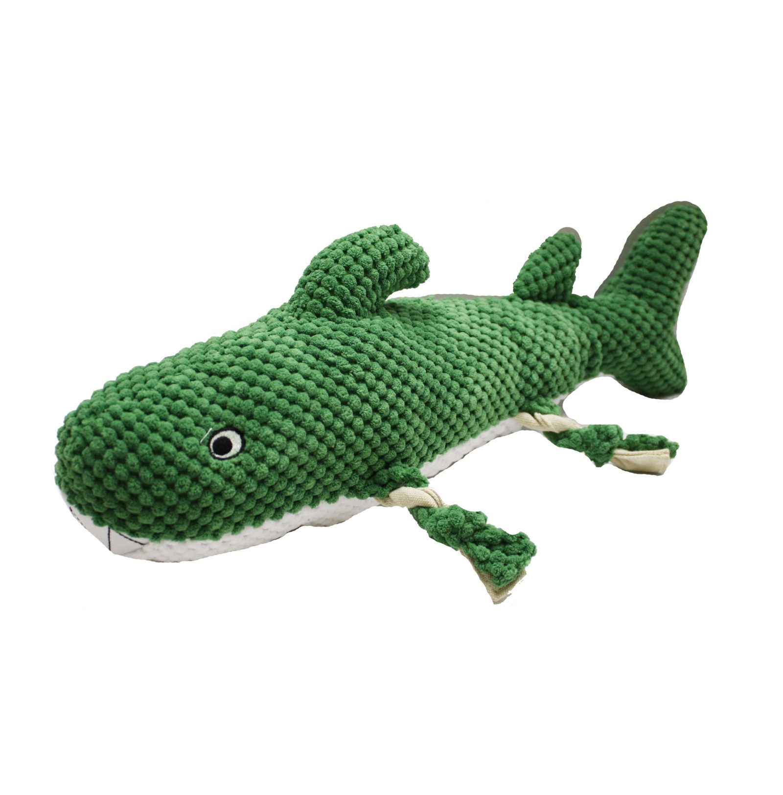 Patchwork Shark Dog Toy 10" - Pet Food 'N More