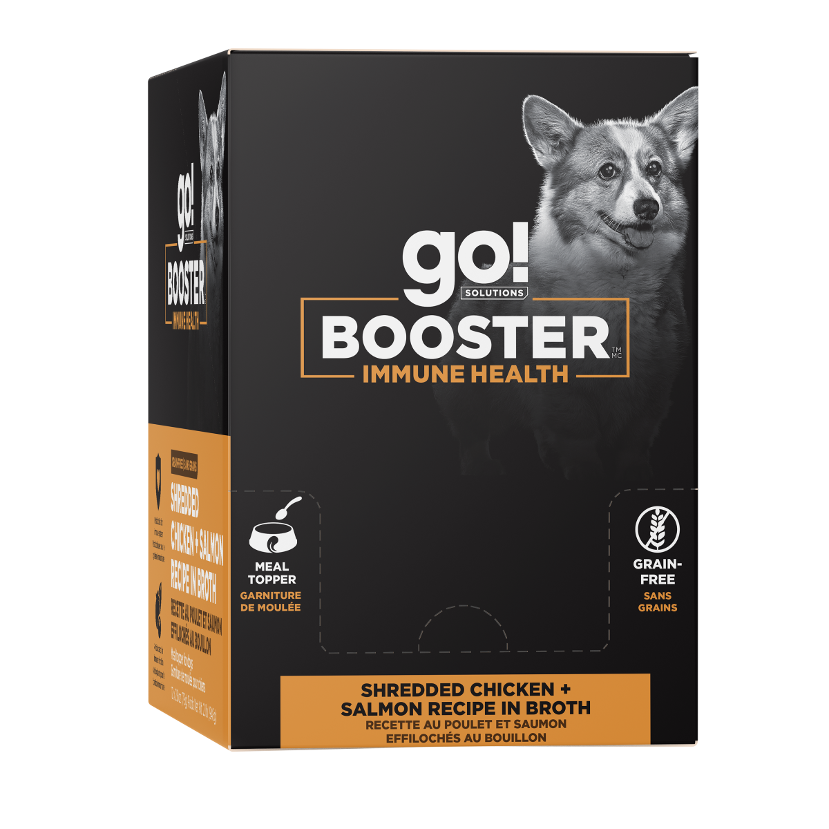 Go! Solutions Dog Booster Immune Health Shredded Chicken & Salmon 79g ...